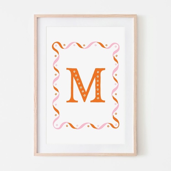 ariana martin design | Art | Nwt Ariana Martin Design Letter M Alphabet ...
